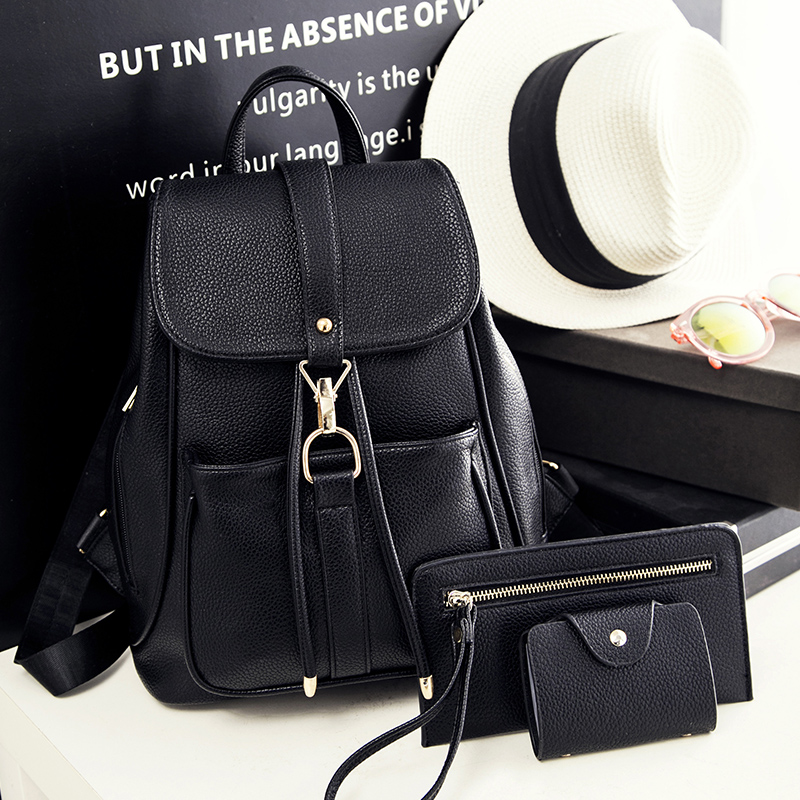 2017 Ladies Backpack Bag Fashion Leather Backpack Women Travel on Luulla